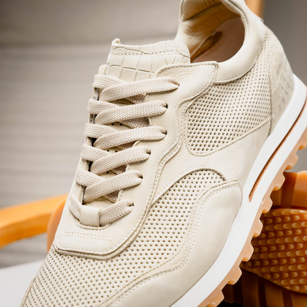 66-246-SND MILO Suede & Mesh Trainer Sand Size 10 – Zelli Italia 66-246-SND MILO Suede & Mesh Trainer Sand Size 10 – Zelli Italia